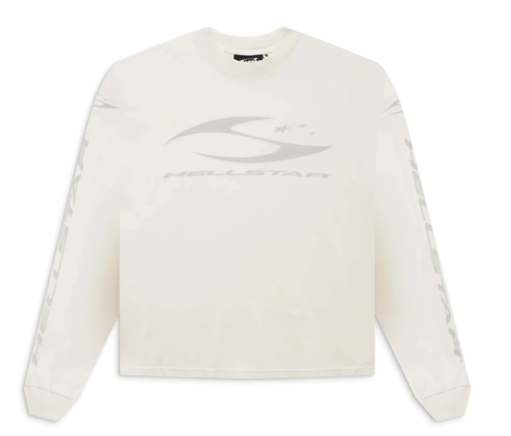 Hellstar Cursive Logo Longsleeve White – Gallery MX